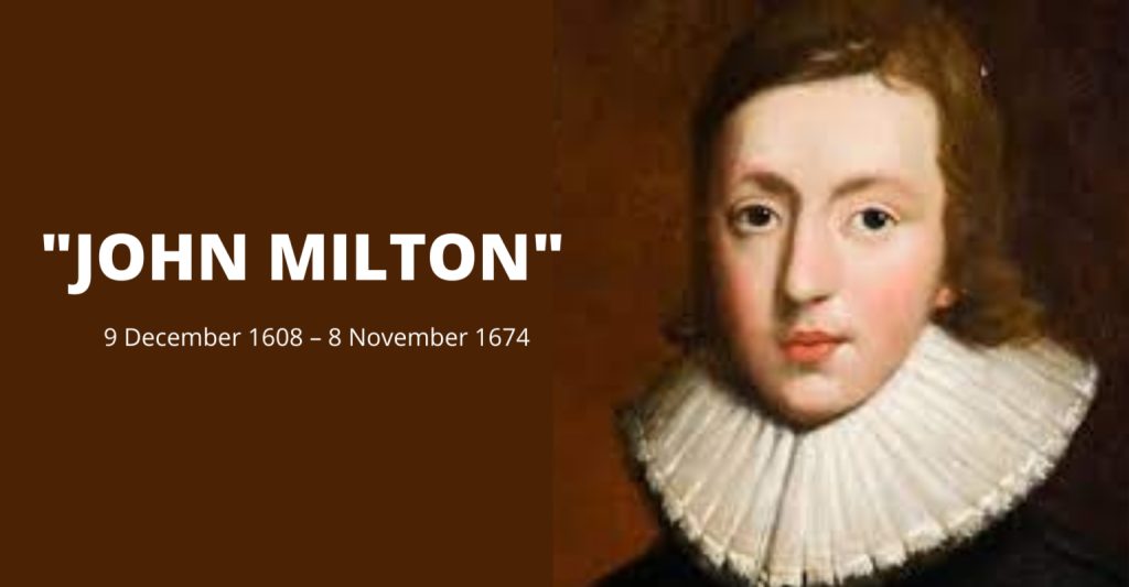 Short Notes on John Milton - Easy English Notes
