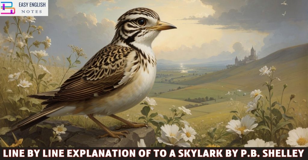 Line By Line Explanation Of To A Skylark By P.B. Shelley - Easy English ...