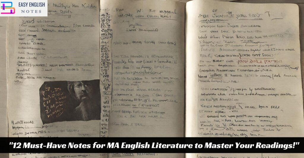 "12 Must-Have Notes for MA English Literature to Master Your Readings ...